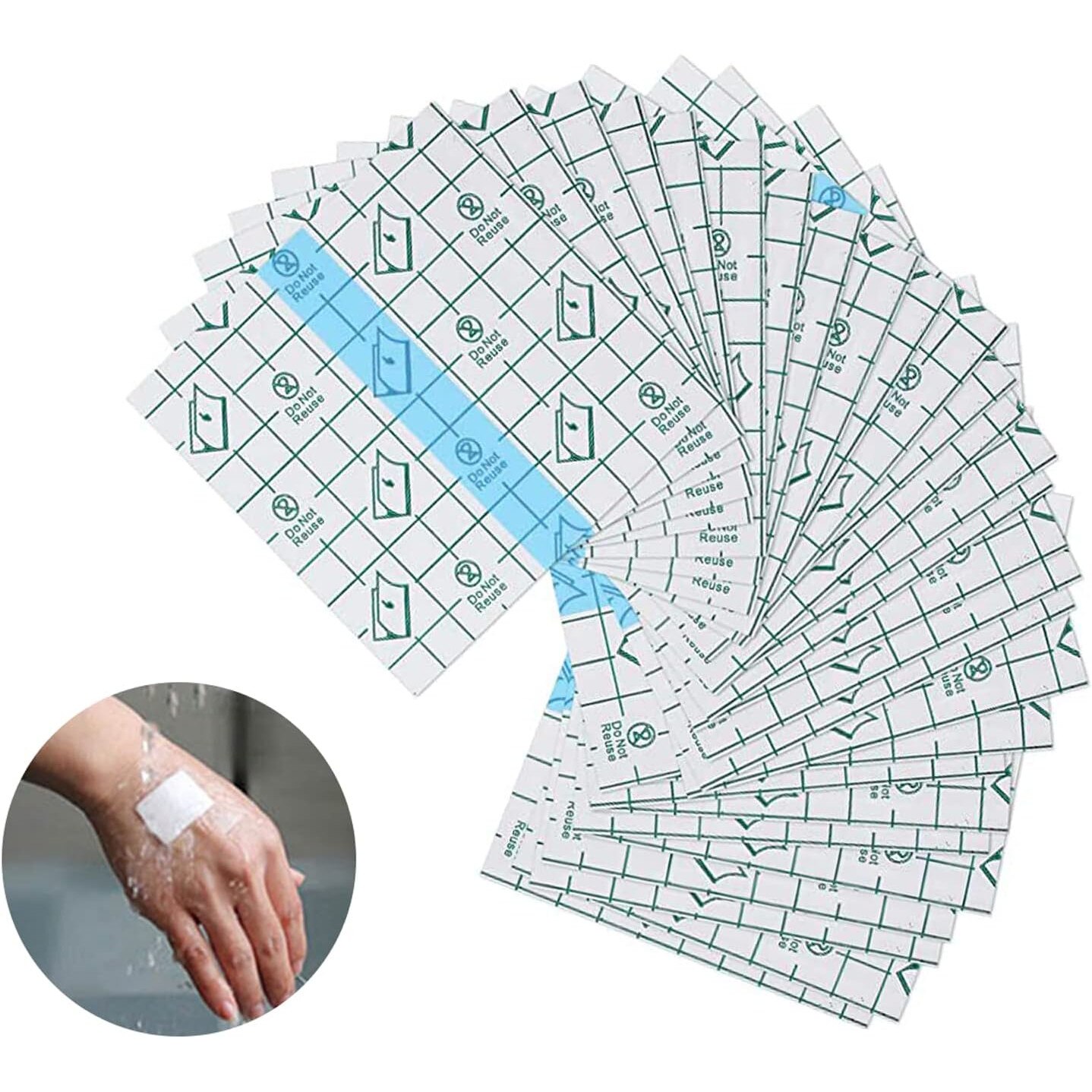 Set 100 pansamente, Plastic, Transparent - eMAG.ro