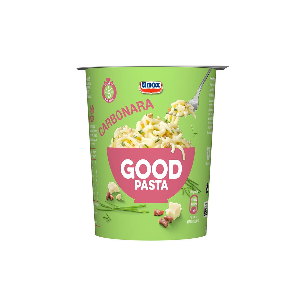 Paste instant, cu sos carbonara, si bucati delicioase de bacon, Unox ...