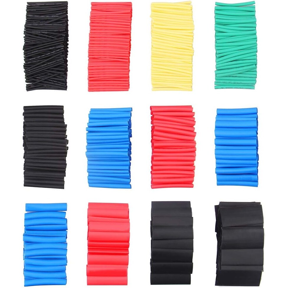 Set 750 bucati tuburi termocontractabile, PVC, Raport 2:1, Multicolor ...