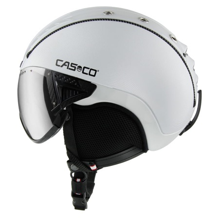 Casca de ski cu viziera unisex, Casco, Alb, S - eMAG.ro