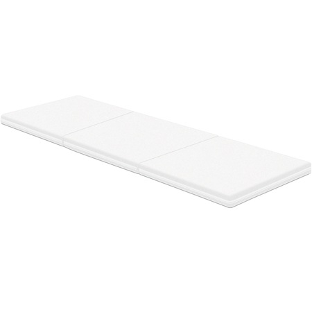 Topper pliabil Ted, 80x190x9 cm, husa bumbac detasabila, alb - eMAG.ro