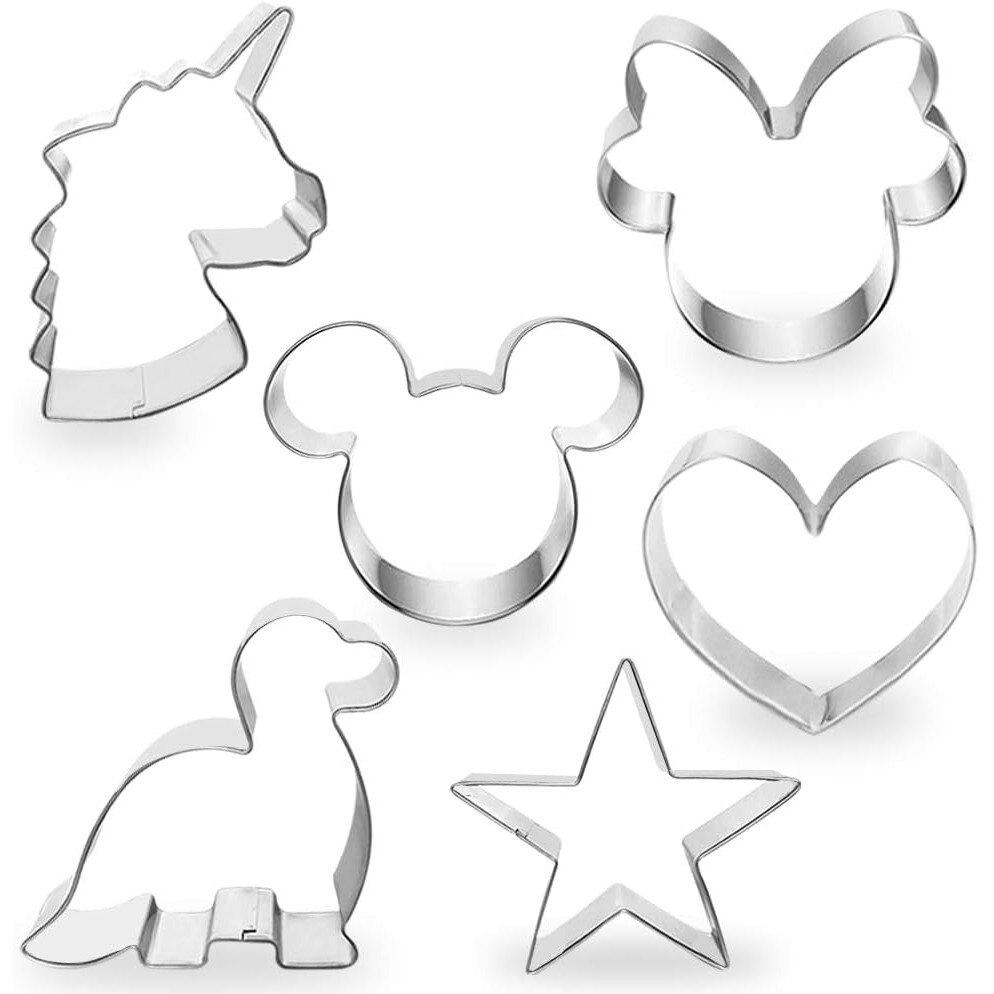 Set 6 forme diferite pentru prajituri, Inox, Argintiu - eMAG.ro