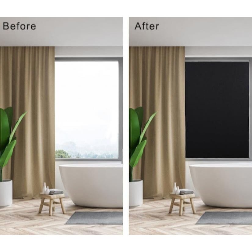 Folie geam vitrostatica, negru, 60 x 300 cm - eMAG.ro