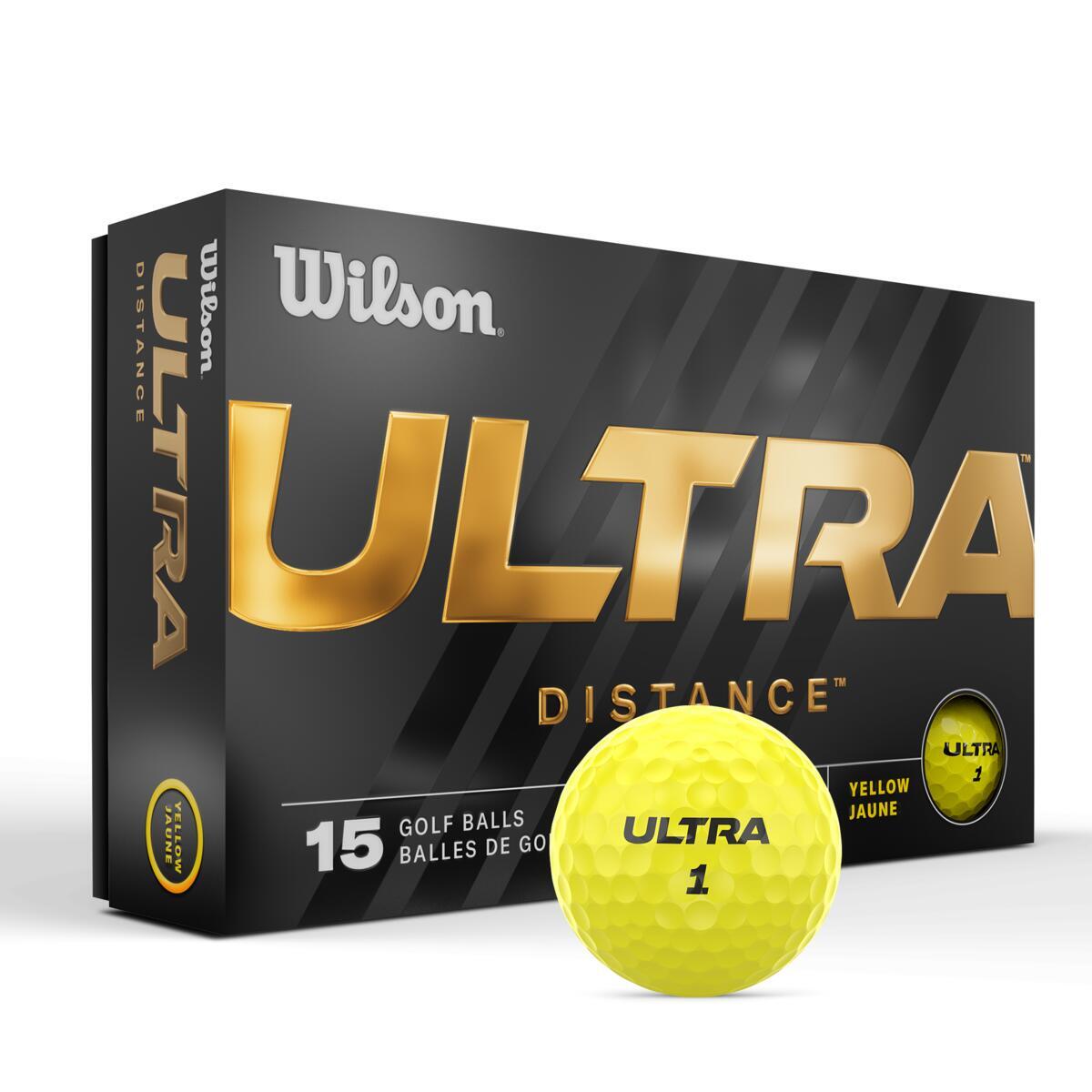 Set mingi golf Wilson ULTRA galbene 15 bucati - eMAG.ro
