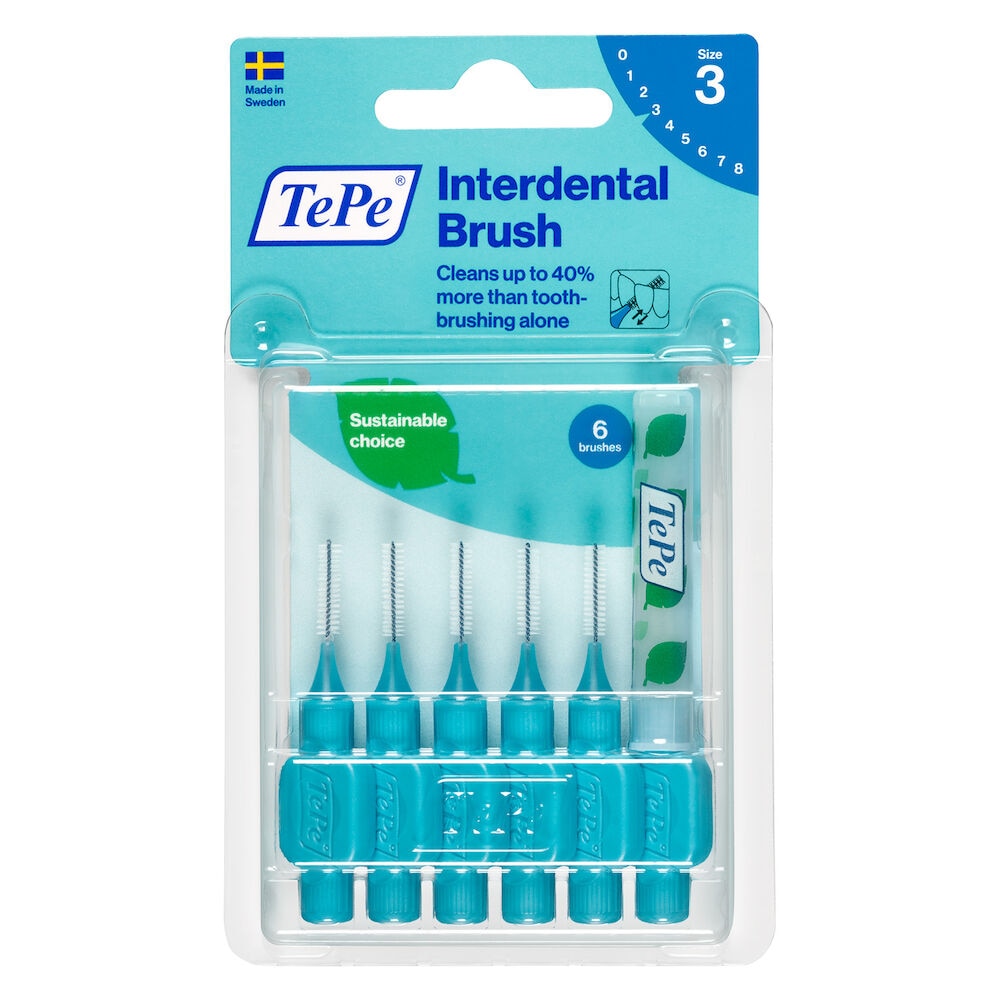 Periute interdentare TePe, albastru, 6 bucati, blister - eMAG.ro