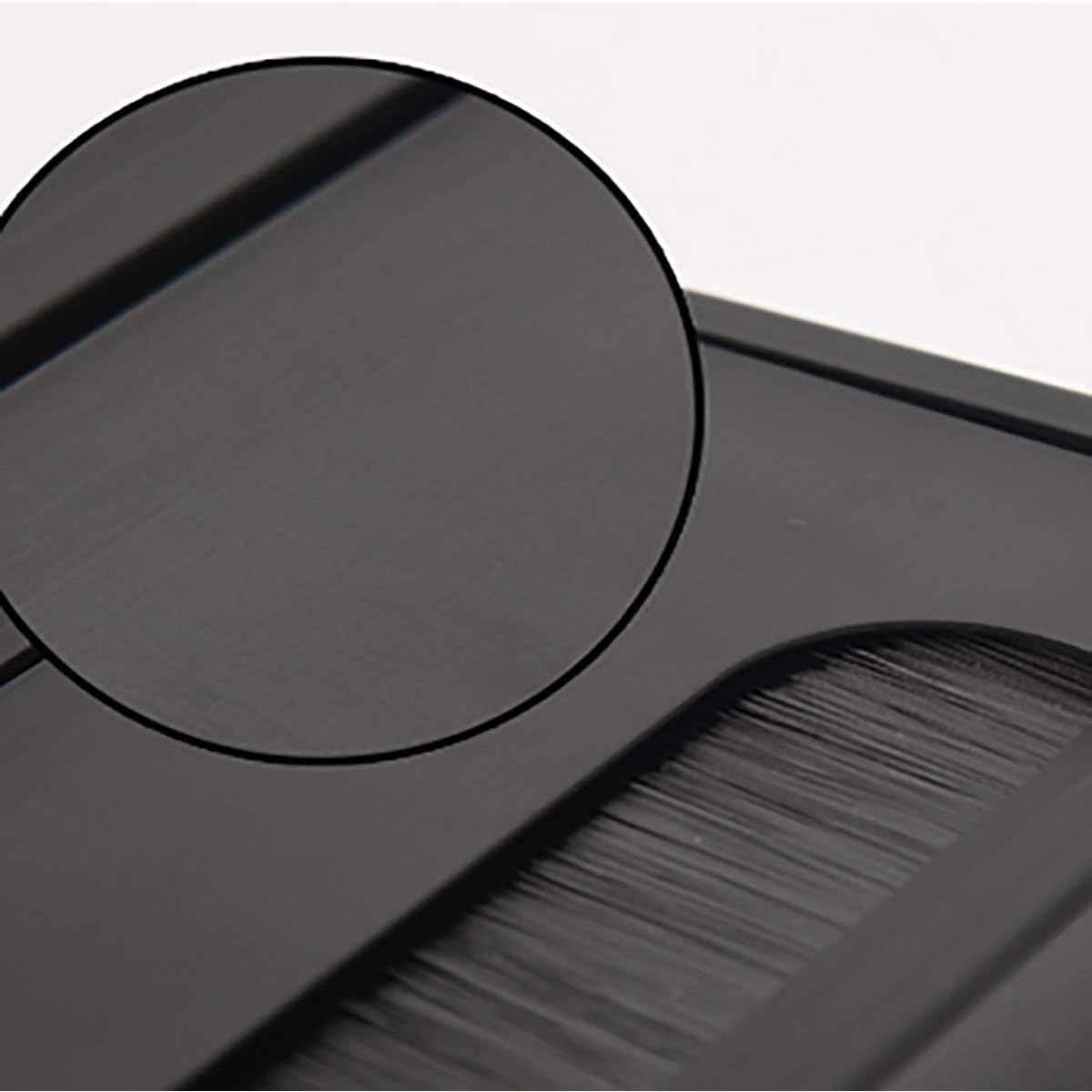 Set 2 suporturi trecere cabluri, Aluminiu, 80 x 80 x 28 mm, Negru - eMAG.ro