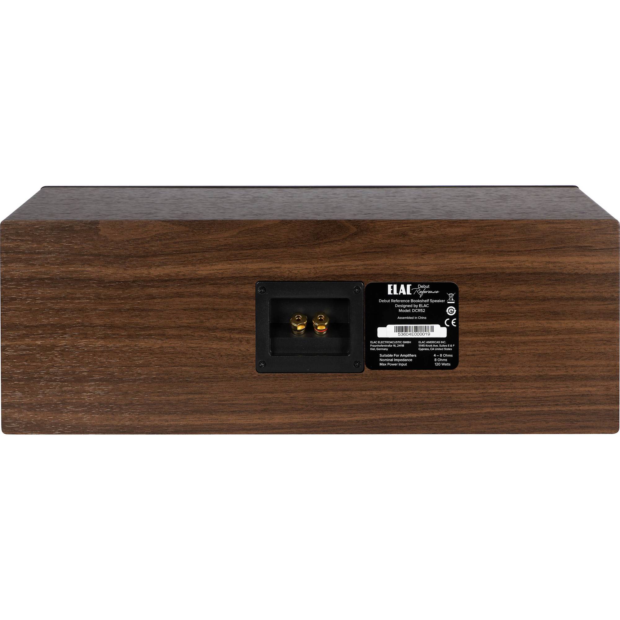 Boxa centru ELAC Debut Reference DCR52, Black/Wood - eMAG.ro