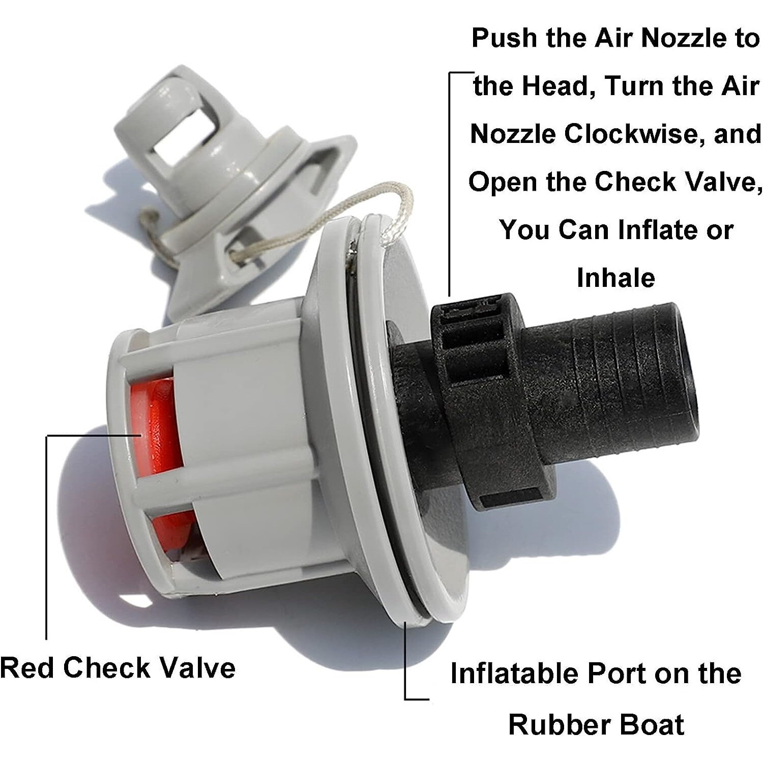 Adaptor Pompa, Plastic, 20 x 56mm, Negru - eMAG.ro