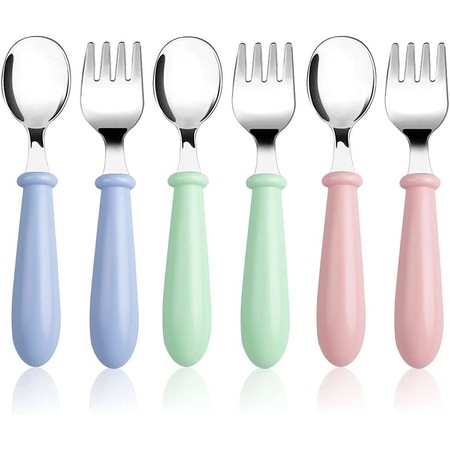 Set 6 tacamuri cu furculita si lingurita pentru copii, SOOYE, pentru ...