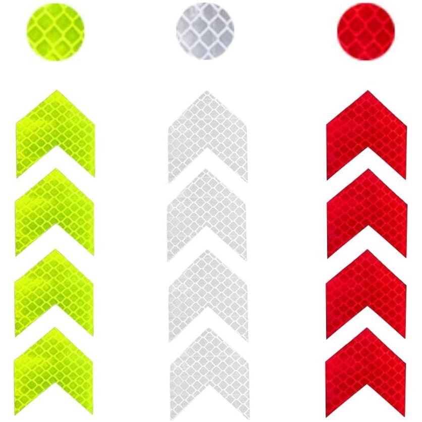 Banda reflectorizanta autoadeziva, PVC, Multicolor, 36 buc - eMAG.ro