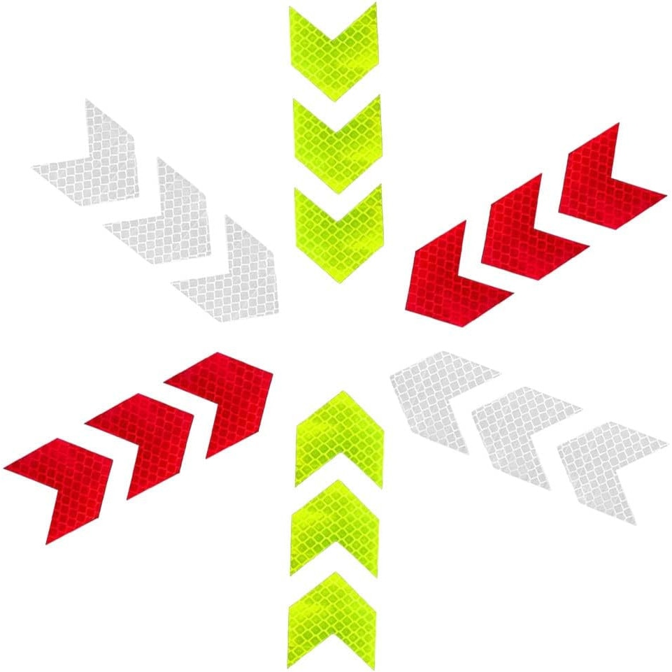 Banda reflectorizanta autoadeziva, PVC, Multicolor, 36 buc - eMAG.ro