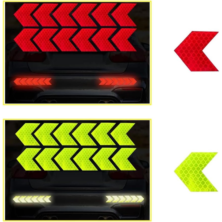 Banda reflectorizanta autoadeziva, PVC, Multicolor, 36 buc - eMAG.ro