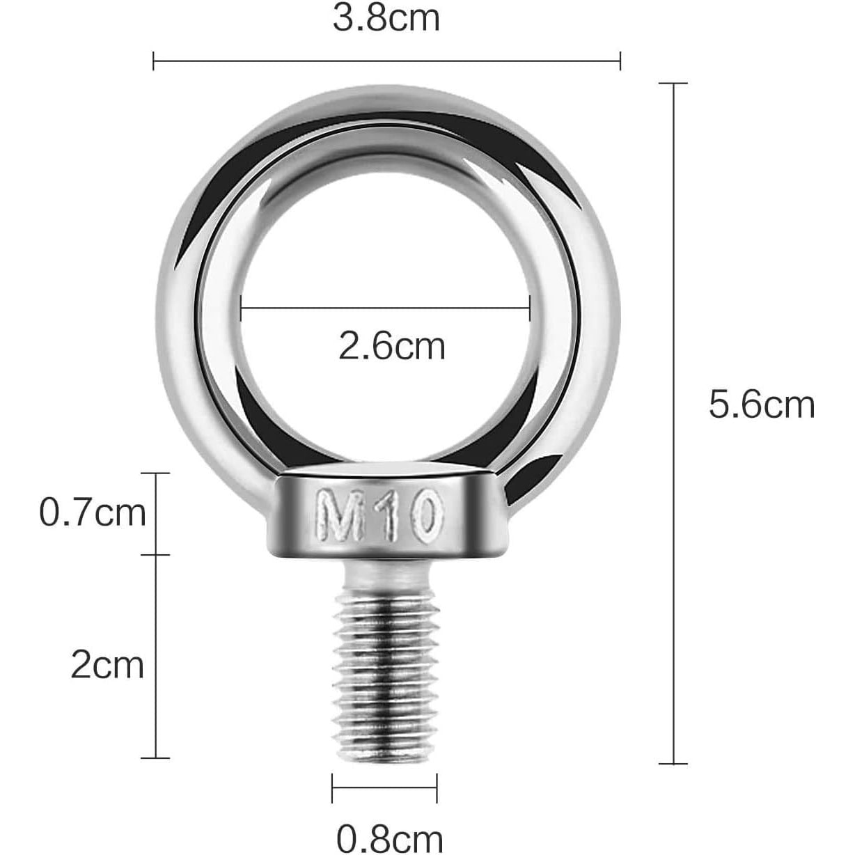 Set 5 buc belciug cu surub, Otel inoxidabil, Argintiu - eMAG.ro