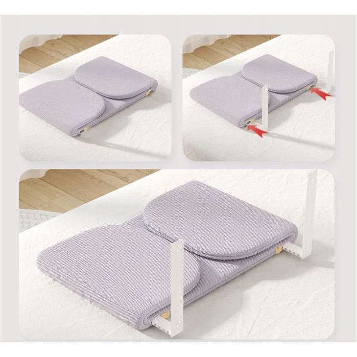 Bariera pat pliabila portabila cu inaltime reglabila SmartGrey 120 cm ...