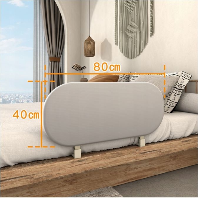Bariera pat pliabila portabila cu inaltime reglabila SmartGrey 120 cm ...