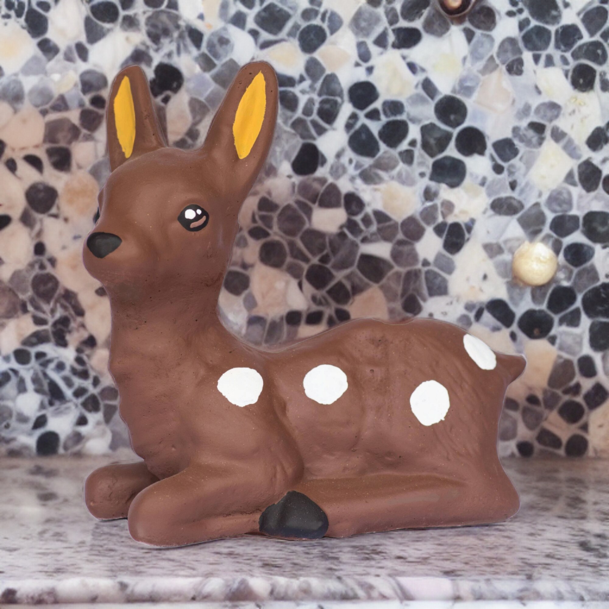 Decoratiune gradina, pui de caprioara, beton, 24x26x13cm - eMAG.ro