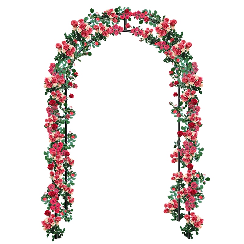 Arcada metalica de gradina, Muvu, pentru flori cataratoare, 240x140cm ...
