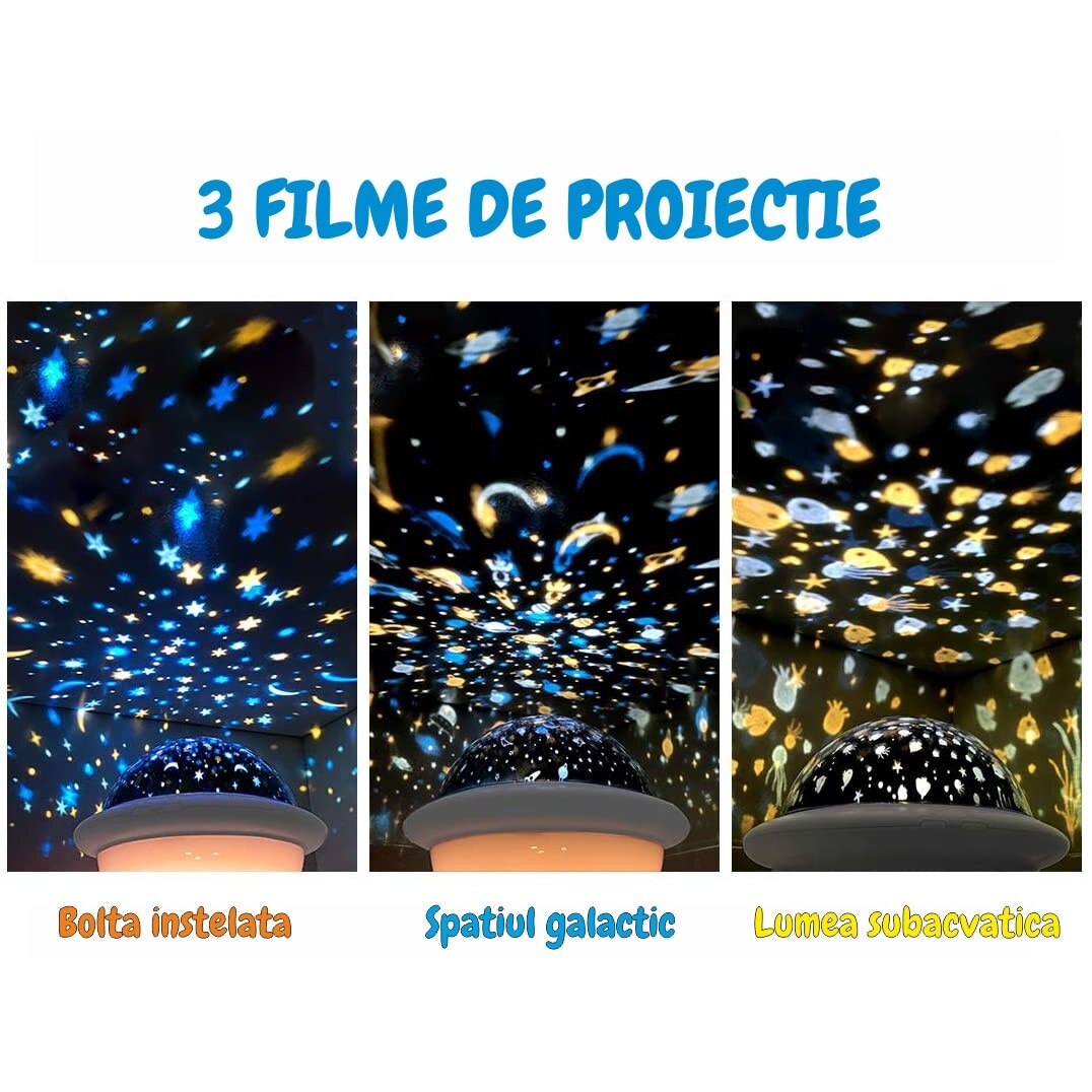 Proiector pentru copii, LED, USB, Verde - eMAG.ro