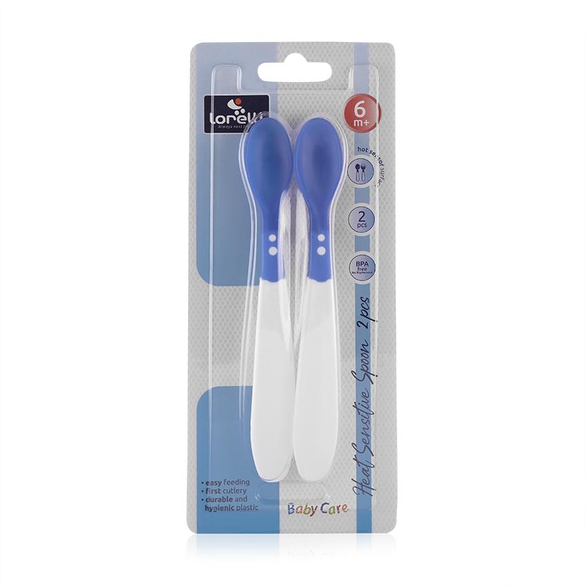 Set 2 lingurite termosensibile, Plastic, non-toxic si non-alergic, fara ...