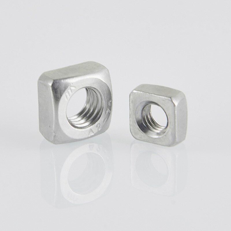 Set 50 piulite patrate, Otel inoxidabil, M6, Argintiu - eMAG.ro