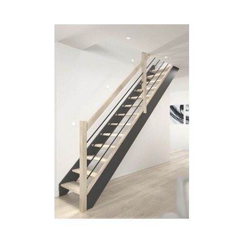 Balustrada Pentru Scara Milan/Liverpool Aluminiu RAL 9005 Negru Mat ...