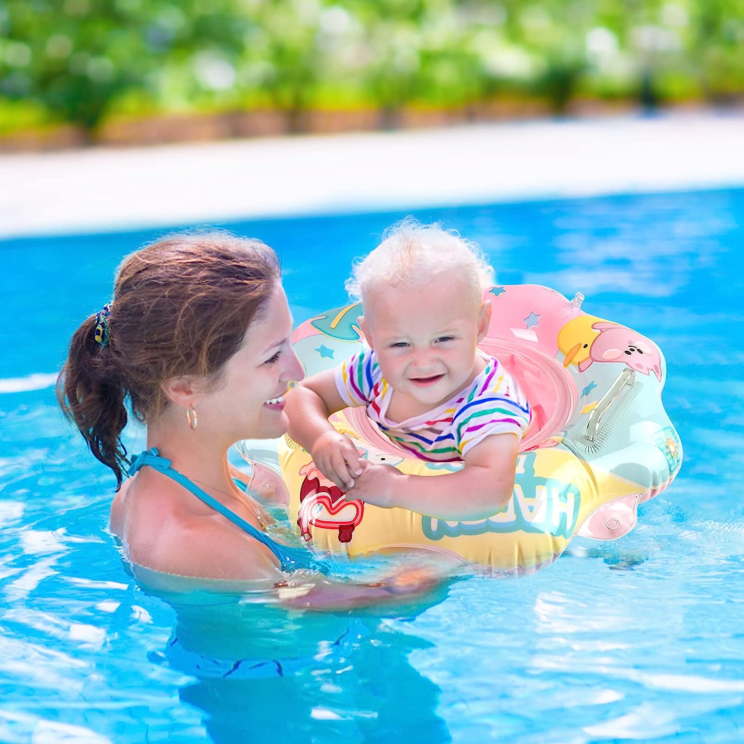 Colac pentru copii, PVC, 23 x 55cm, Multicolor - eMAG.ro