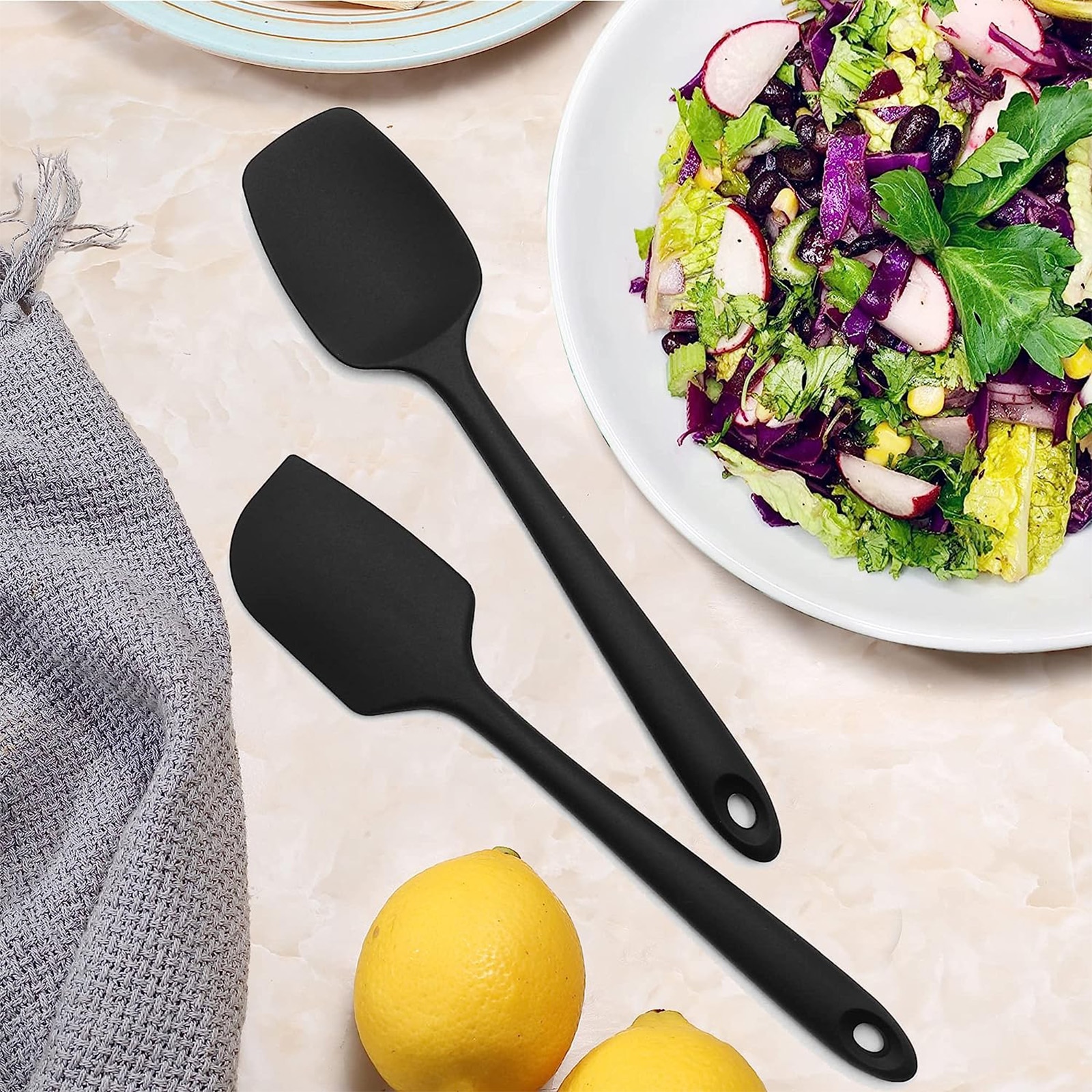 Spatule silicon, NUODWELL, Set de 6 piese, fabricat din silicon de ...