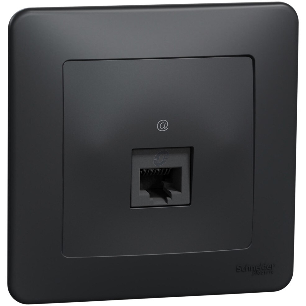 Schneider Sedna Design RJ45 Cat6 UTP aljzat, antracit - eMAG.hu