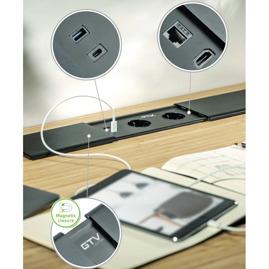 Priza electrica de blat, GTV, PRESTINO priza incastrata argintie - eMAG.ro