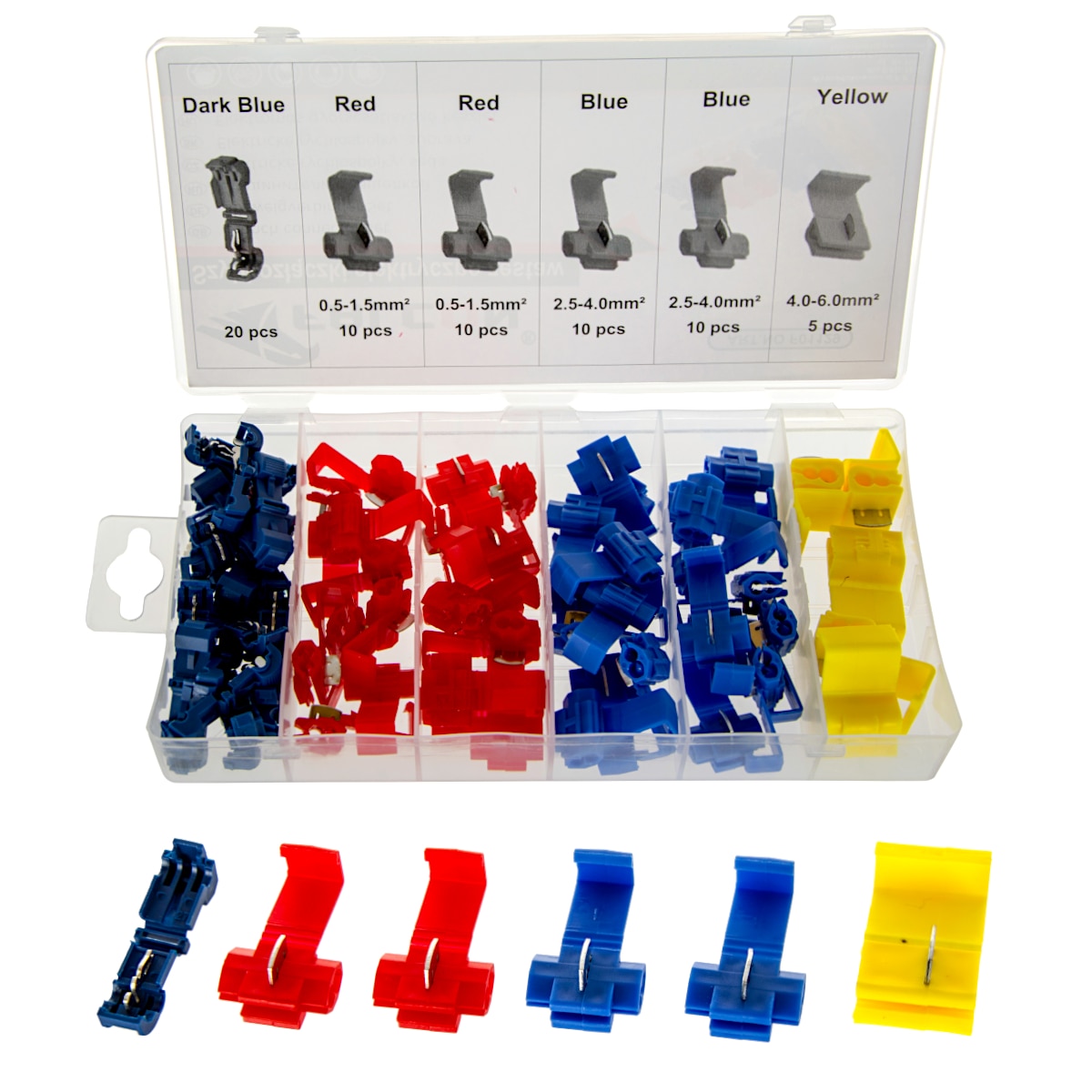 Set Conectori electrici cablu, 65 buc - eMAG.ro