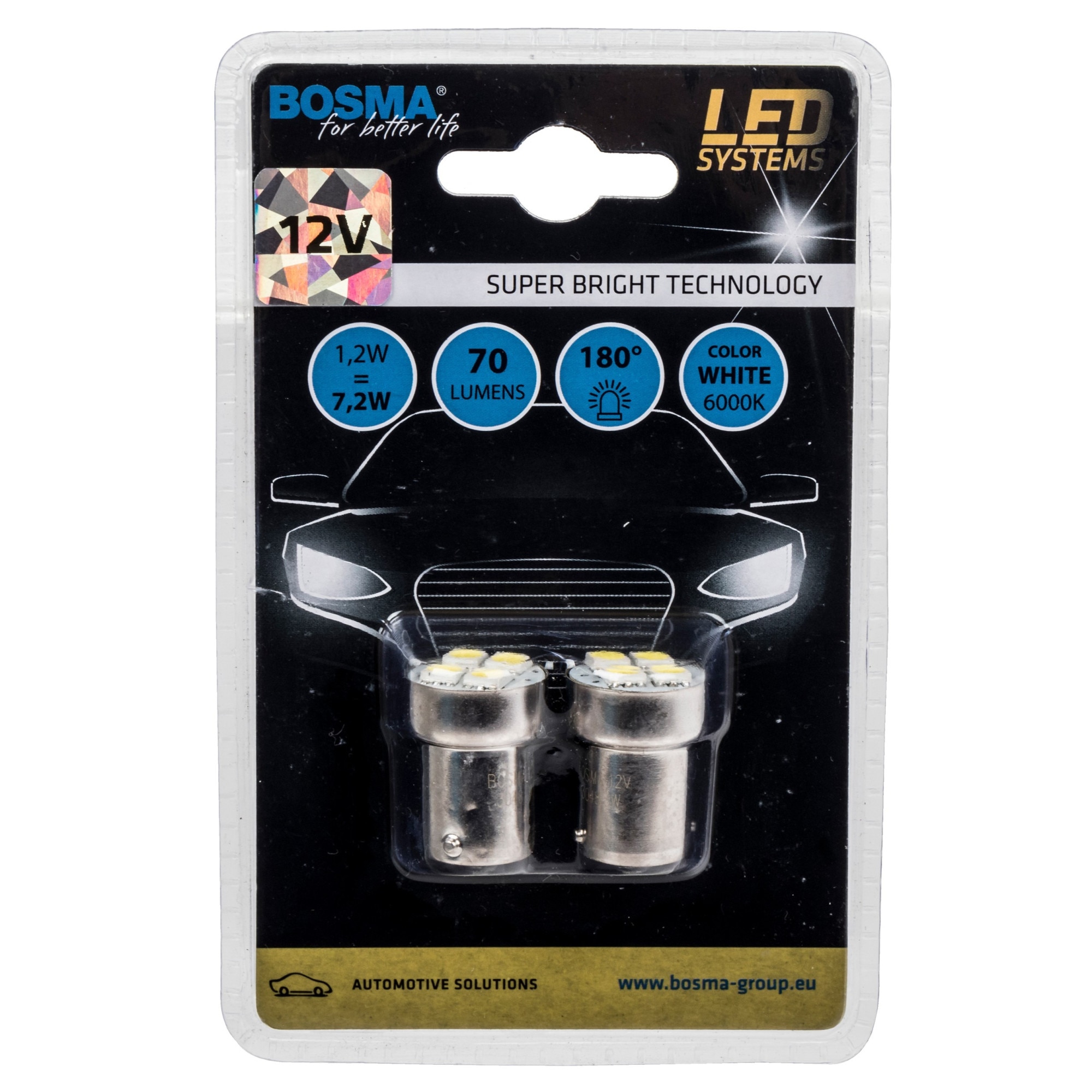 Set 2 becuri LED, Bosma,12V, Alb - eMAG.ro