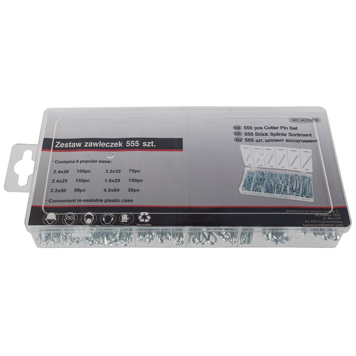 Set stifturi drepte 555buc - eMAG.ro