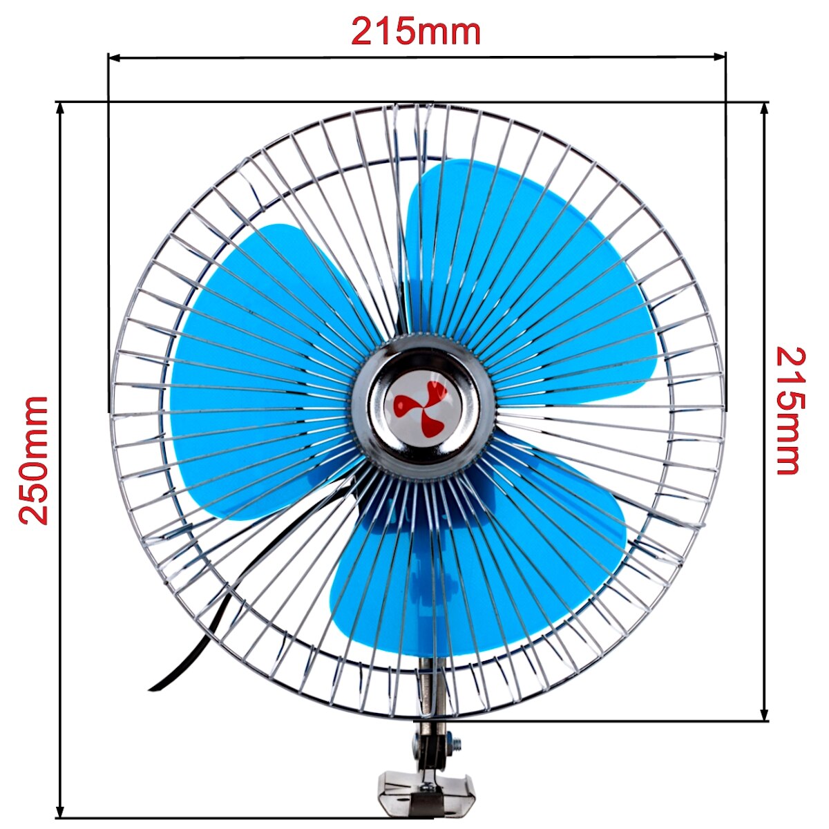 Ventilator auto rotativ 12V suport fix metalic - eMAG.ro