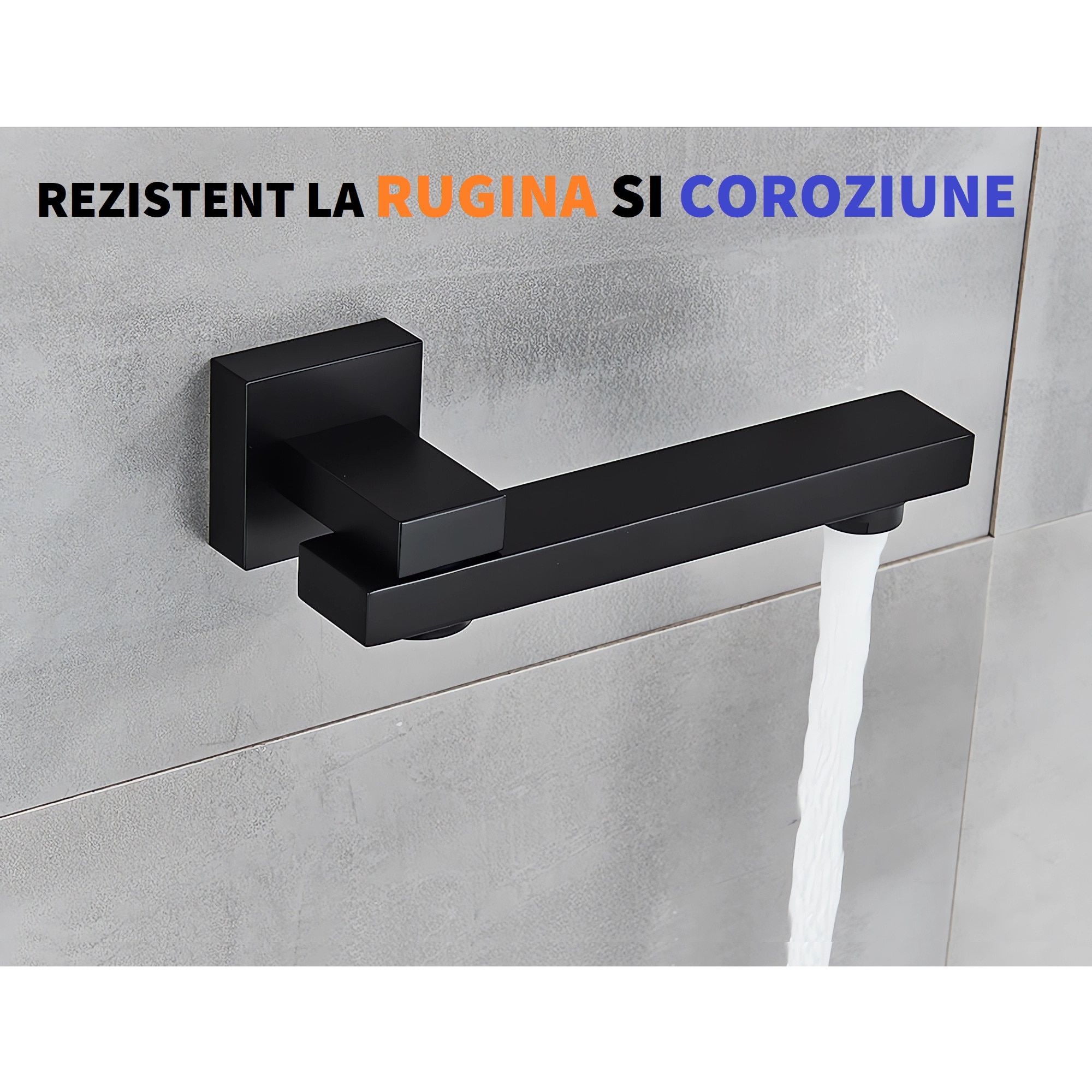 Set de dus cu termostat si para LED de 40 cm, cu turbina generatoare de ...