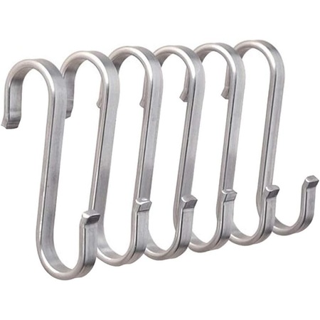 Set 7 carlige organizare ustensile bucatarie, Inox, Argintiu - eMAG.ro