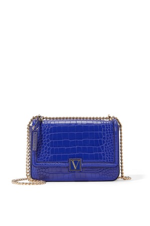 Geanta, Victoria's Secret, The Victoria Medium Shoulder Bag, Sapphire ...