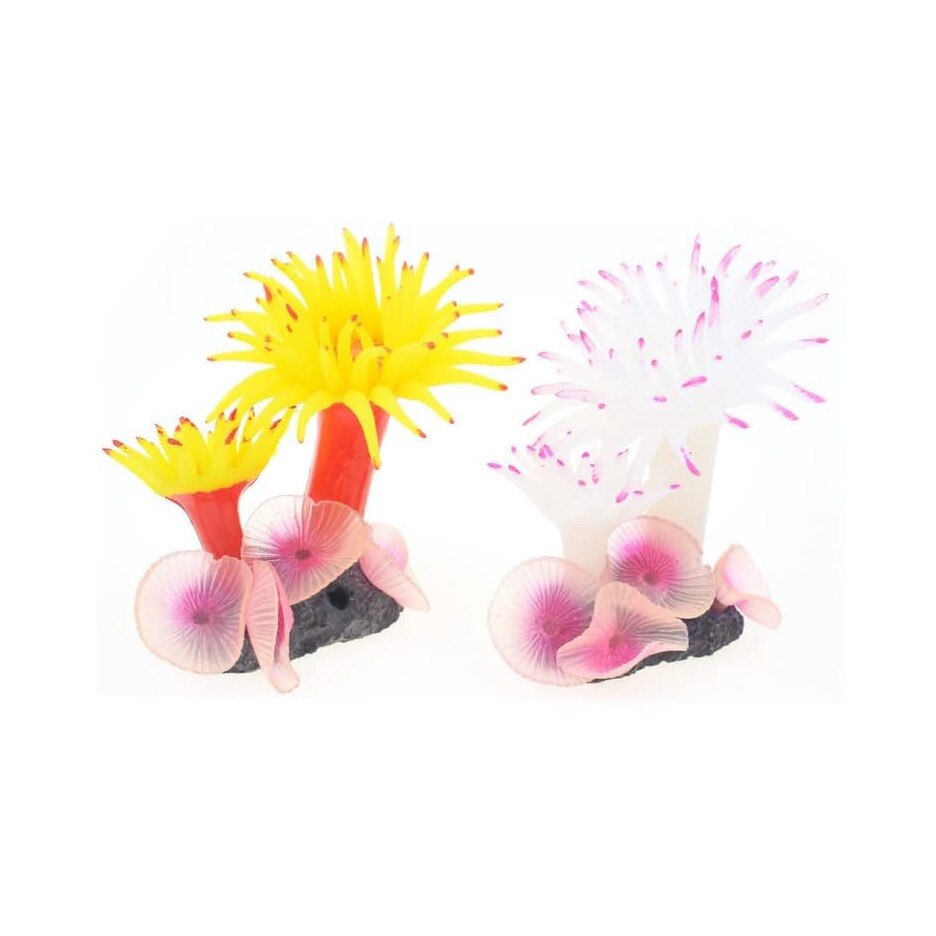 Set 2 plante decorative acvariu, Plastic, Multicolor - eMAG.ro