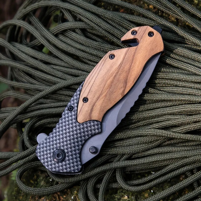 Cutit Premium Pliabil tip briceag, pentru camping, vanatoare ...