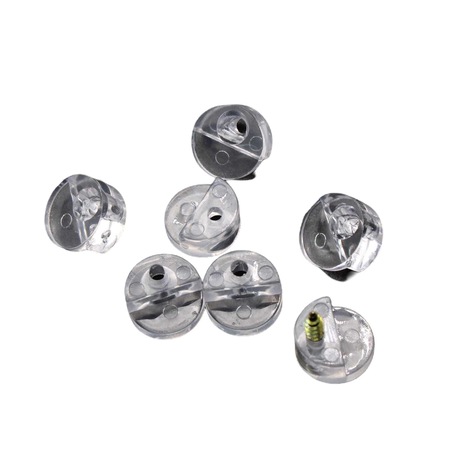 Set 25 cleme prindere, Plastic/Fier, 13 x 13 mm, Transparent - eMAG.ro