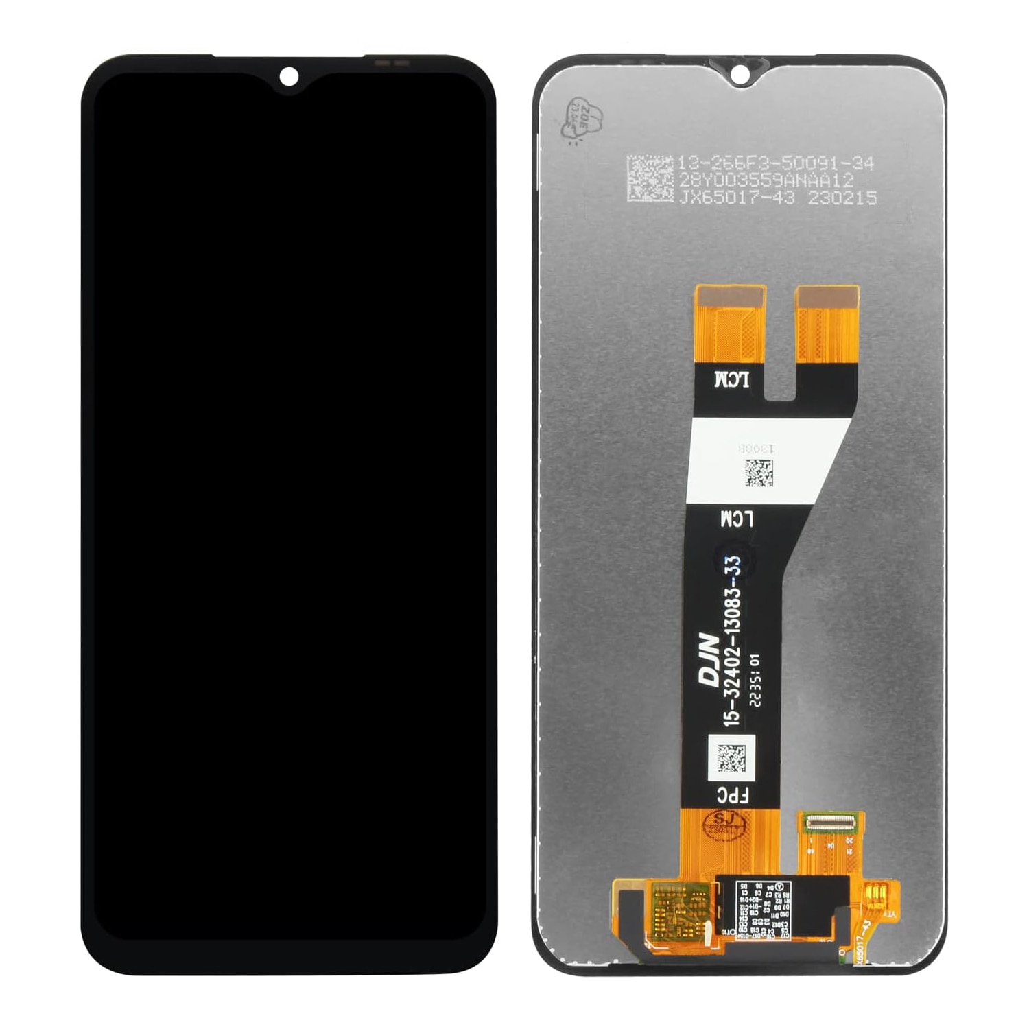 Display compatibil Samsung A14 4G/5G 2023 (SM-A146B/A145F), Negru, LCD ...