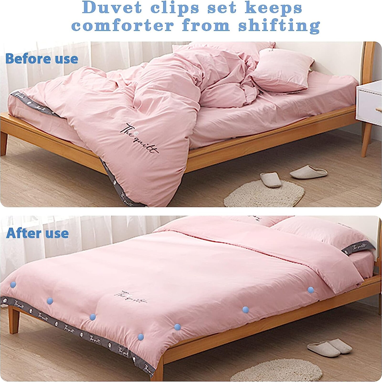 Set cleme plapuma, Darklove, 18 seturi, Design de deblocare cu un ...