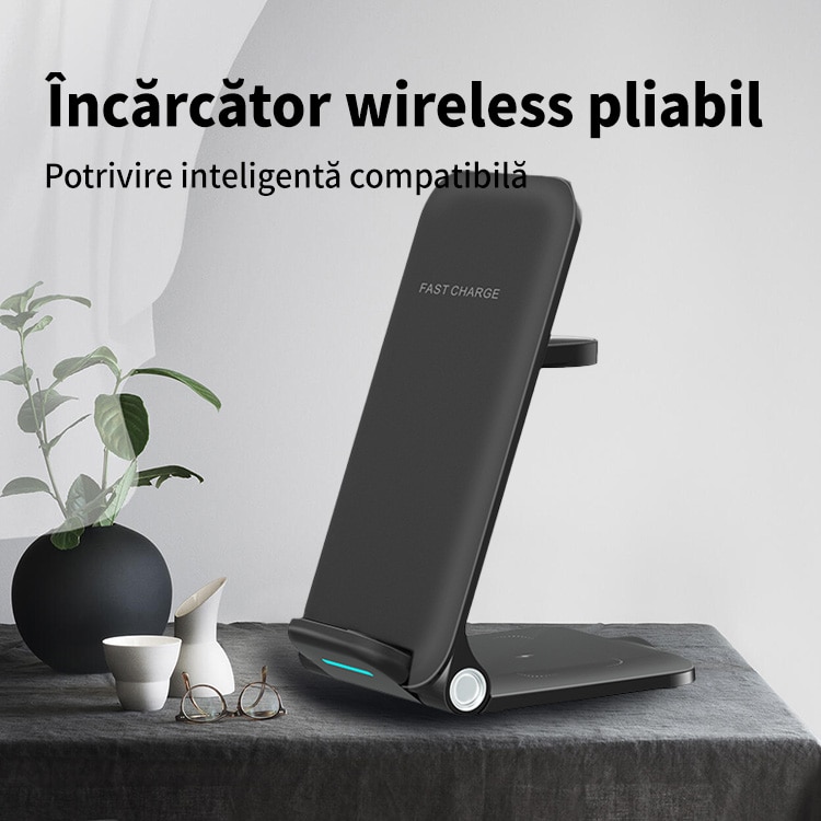 Incarcator wireless, incarcare rapida, Potrivit pentru telefoane mobile ...