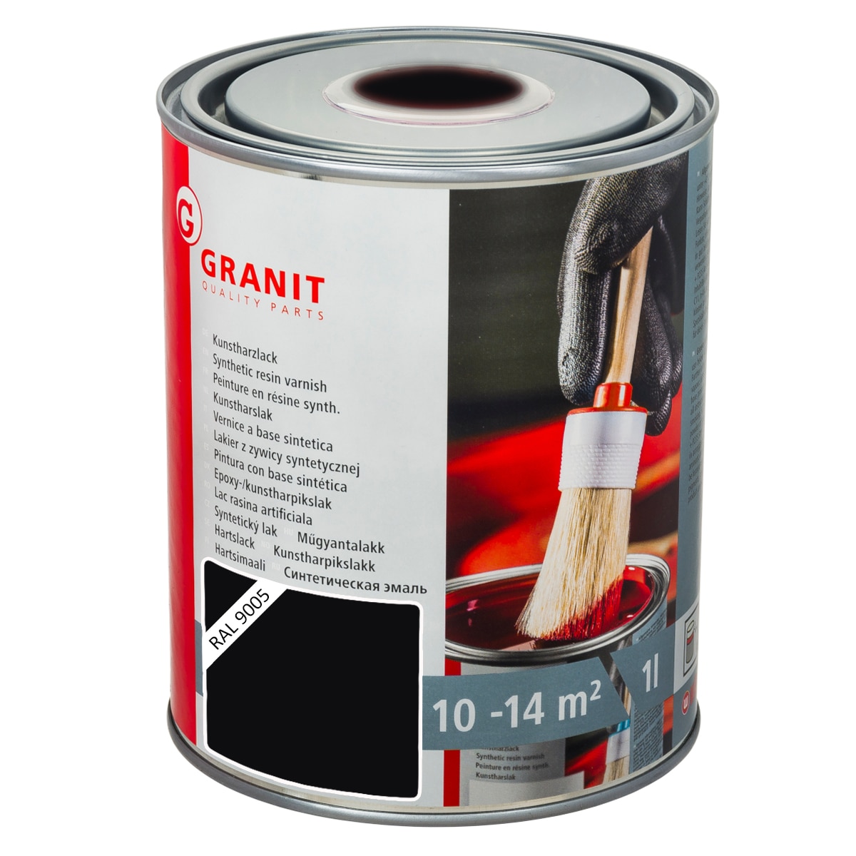 Lac RAL, Negru, 1l, Granit - eMAG.ro