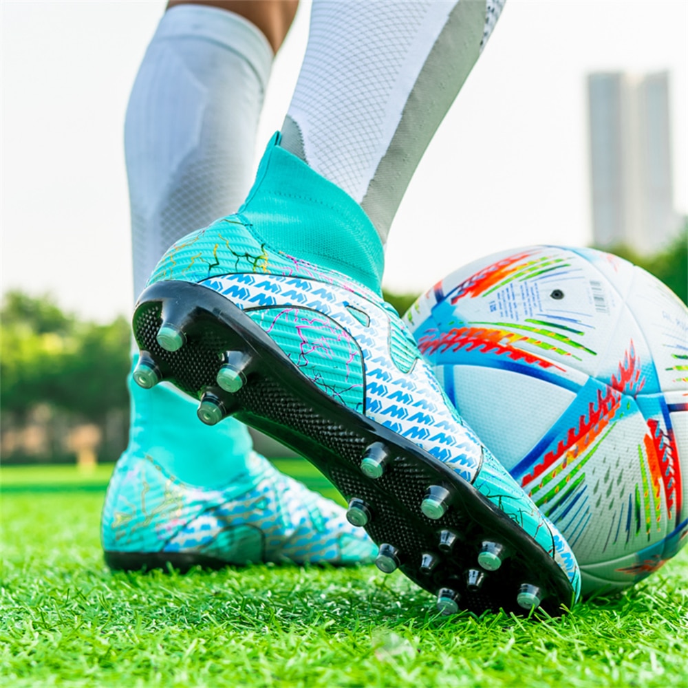 Ghete fotbal SUYZOCERSH, sport, Poliuretan, Albastru, 37EU - eMAG.ro