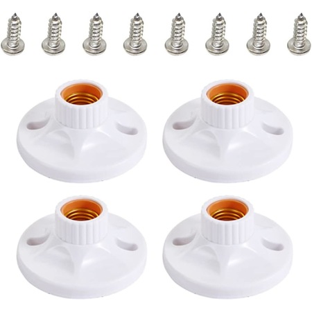 Dulie bec, E27, Polipropilena, 11.5 cm, Alb, 4 buc - eMAG.ro