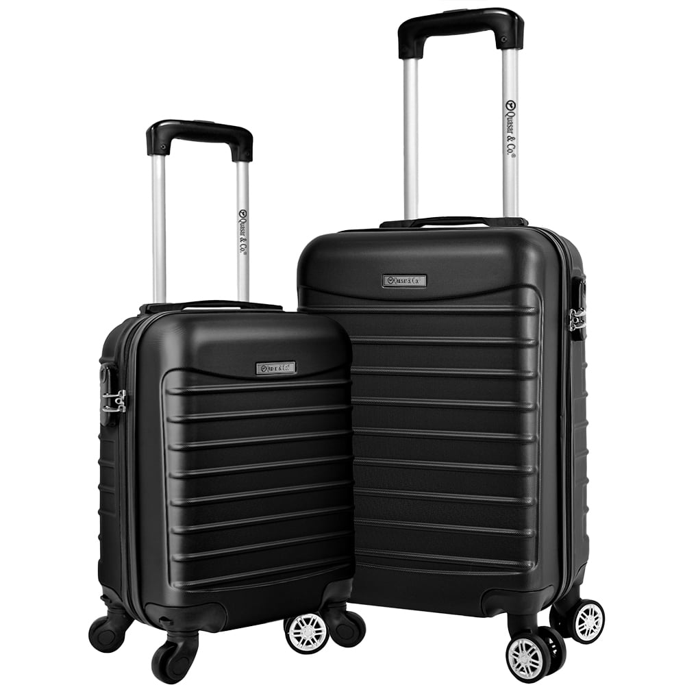 Set 2 trolere cabina, Quasar & Co.®, model Line, 40x30x20 cm cu roti ...