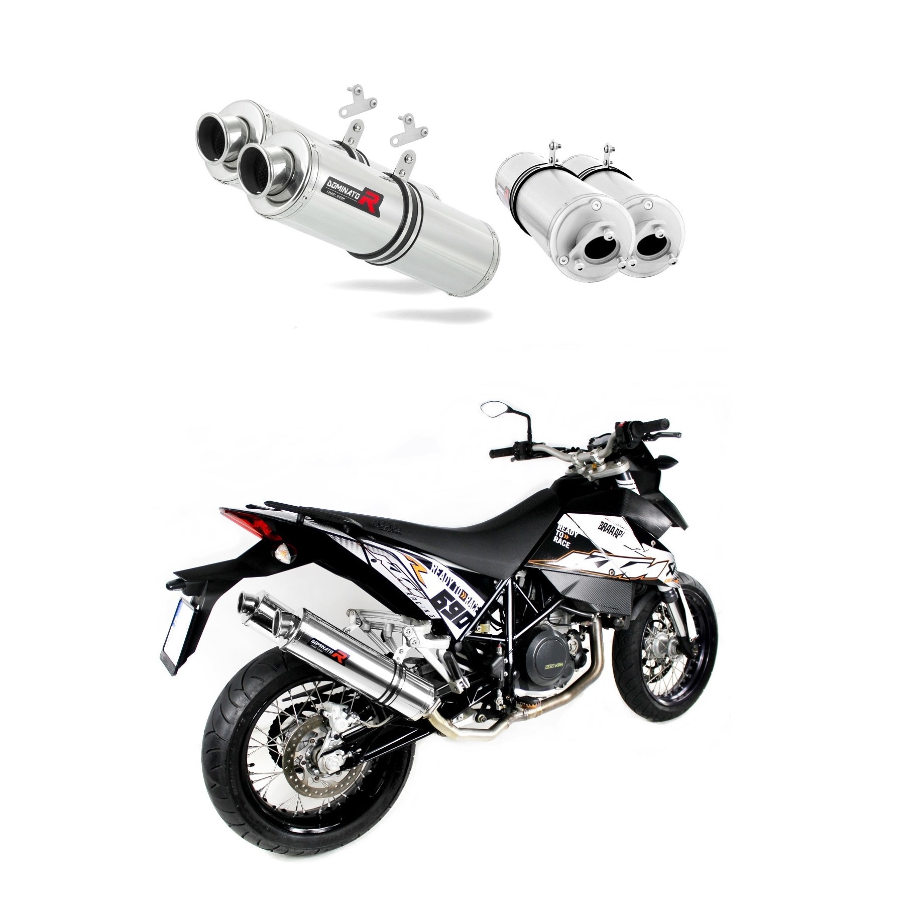 Toba de esapament, DOMINATOR, Argintiu - eMAG.ro