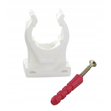 Set 50 cleme suport pentru tevi de cupru PEX 12 mm, Aquer, Alb - eMAG.ro