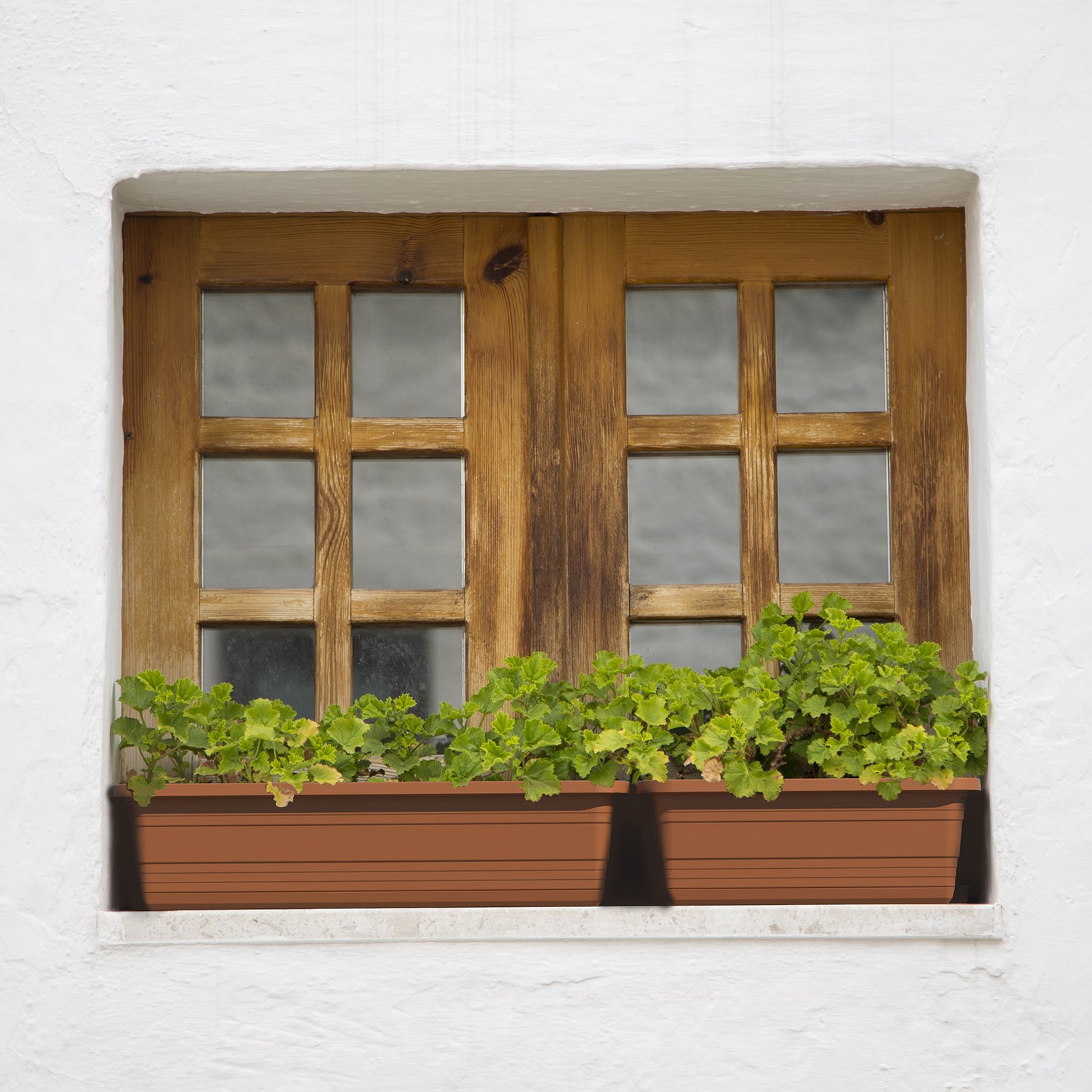 Ghiveci Balcon, BONA, 50cm, Rosu Caramida - eMAG.ro