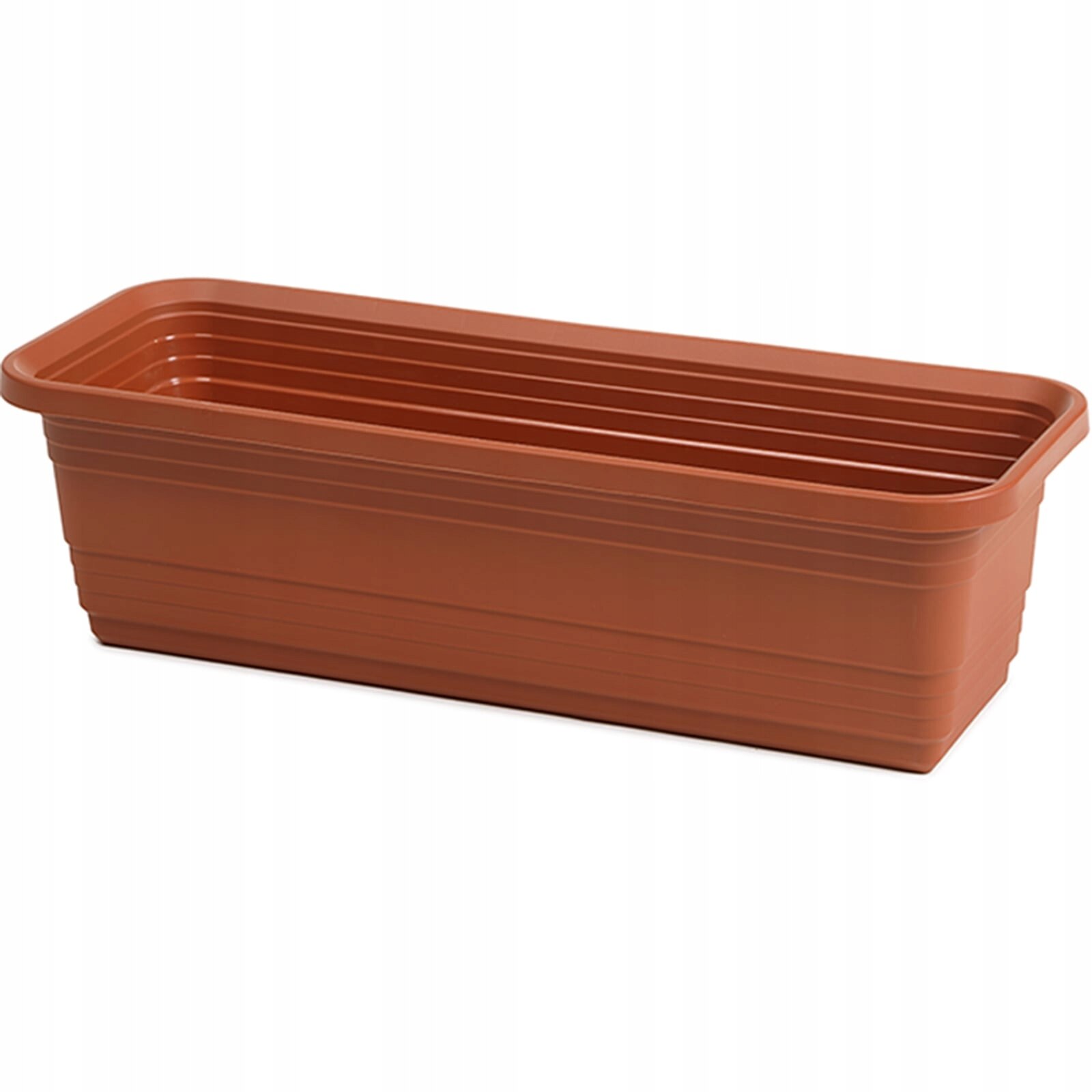 Ghiveci Balcon, BONA, 50cm, Rosu Caramida - eMAG.ro